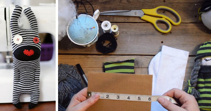 Handmade hračka z ponožky pre deti | Ako premeniť ponožku na hračku