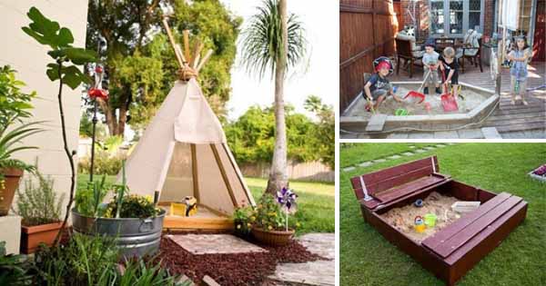 Kreatívne nápady "urob si sám" na detské pieskoviská