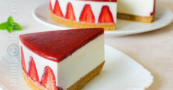 Jahodový cheesecake, ktorý si zamilujete na prvé sústo | Recept