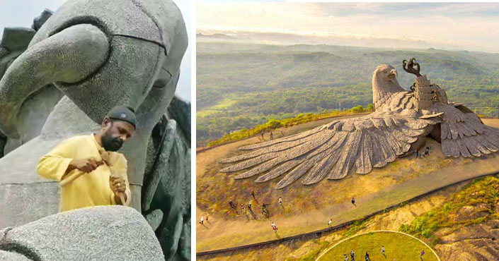 Najväčšia vtáčia socha na svete | Jatayu Earth's Center, Kerala, India